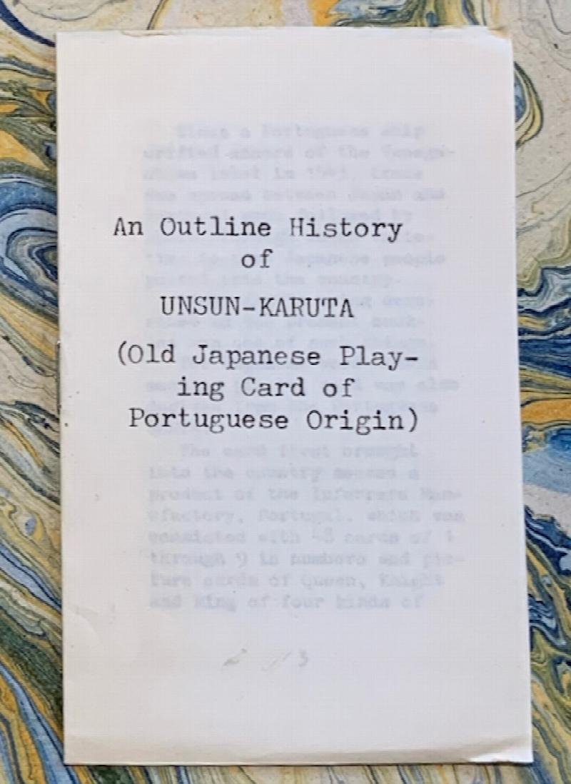 Unsun Karuta: An Outline History of Unsun-Karuta: (Old Japanese Playing ...